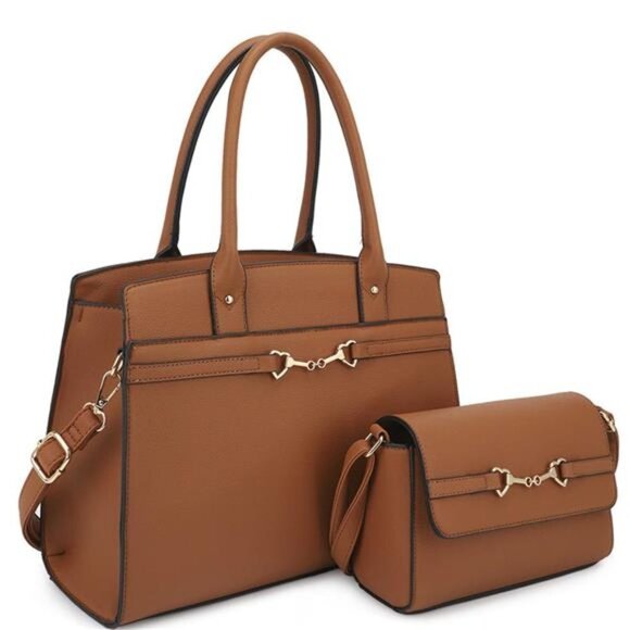 Hannah Joy | Bags | 2 In Matching Design Handle Satchel With Crossbody ...
